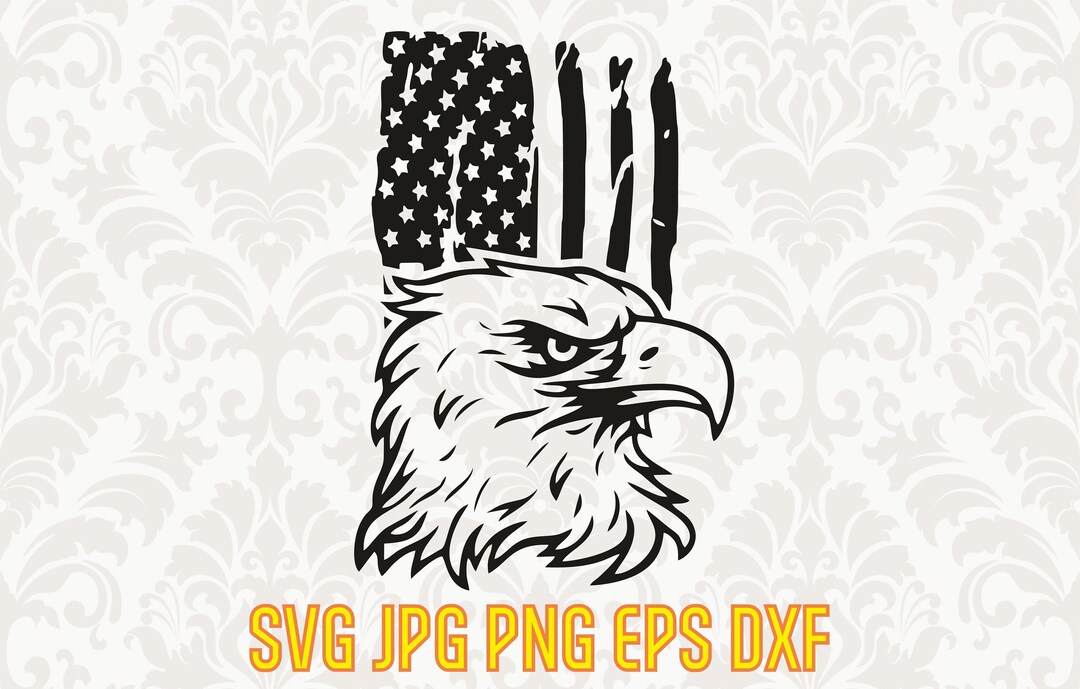 Eagle Flag Svg, American Eagle Svg, Fourth of July Svg, Patriotic Flag ...