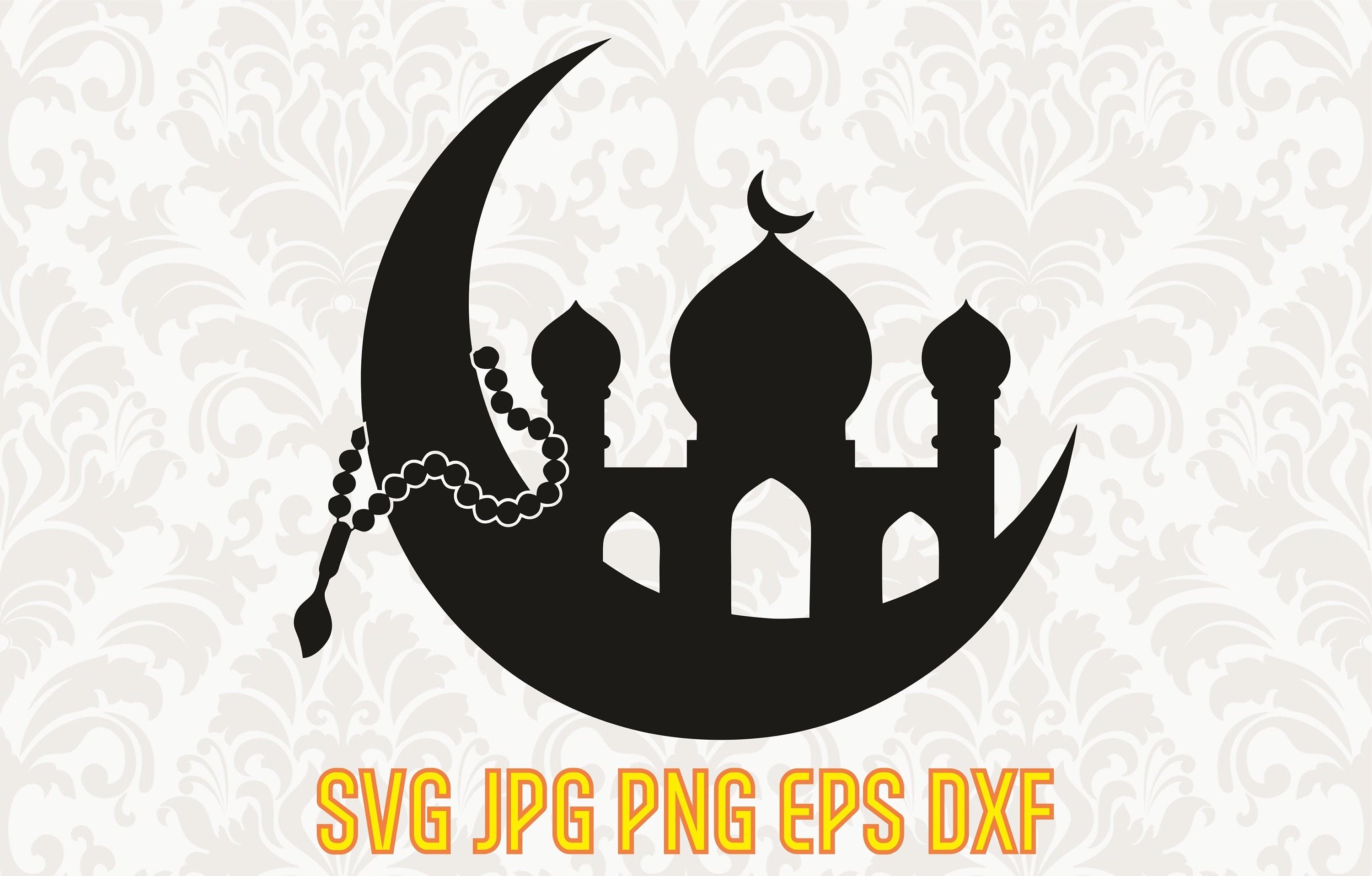 Mosque Svg Islamic Svg Mosque Clipart Vector Islam Design - Etsy Sweden
