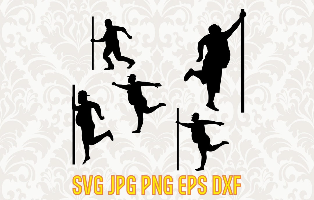Dancing Man Svg, Offensive Svg, Racerback Print, Funny Man Silhouette ...