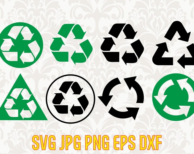 Recycle Symbol, Recycle Svg Icons, Ecology, Eco Friendly, Renewable ...