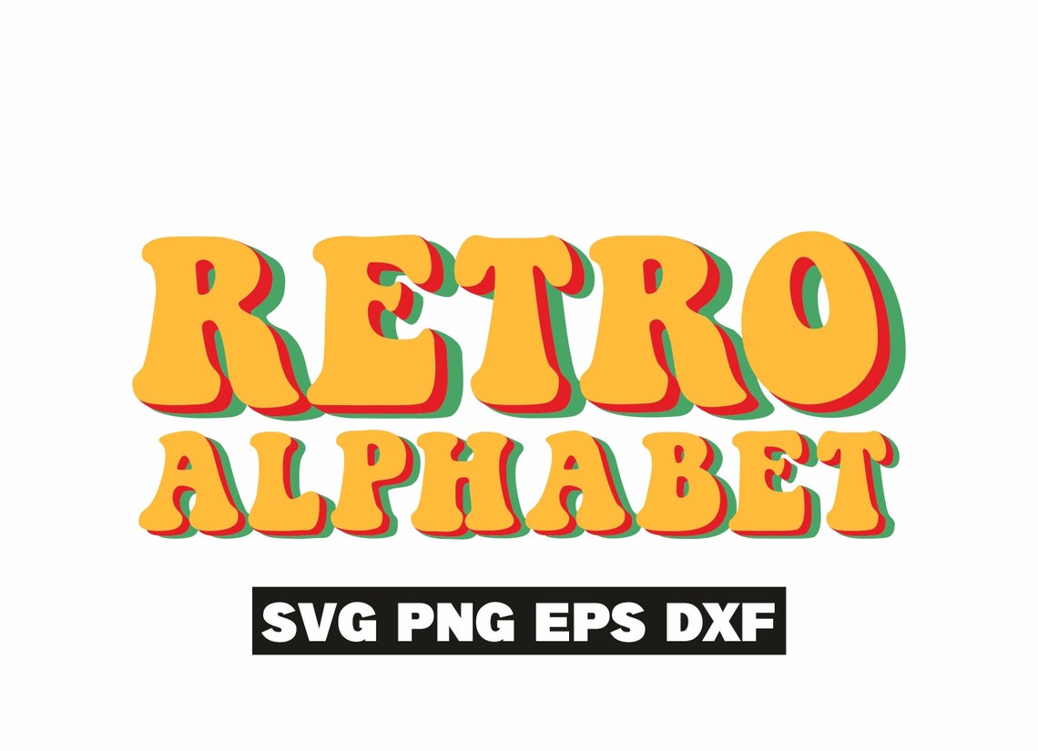 Retro Font Svg Retro Svg Retro Alphabet Vintage Font - Etsy
