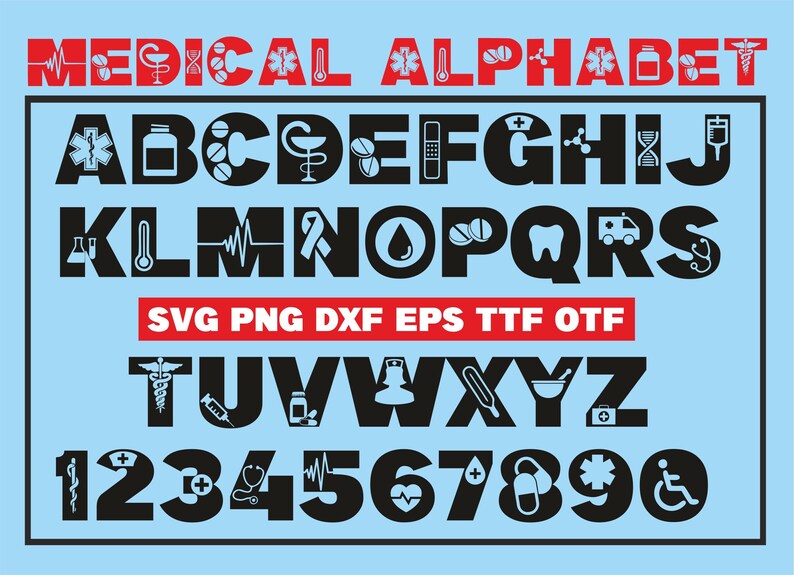 Buy Medical Font Svg Doctor Font Nurse Font Nurse Life Svg Online in ...
