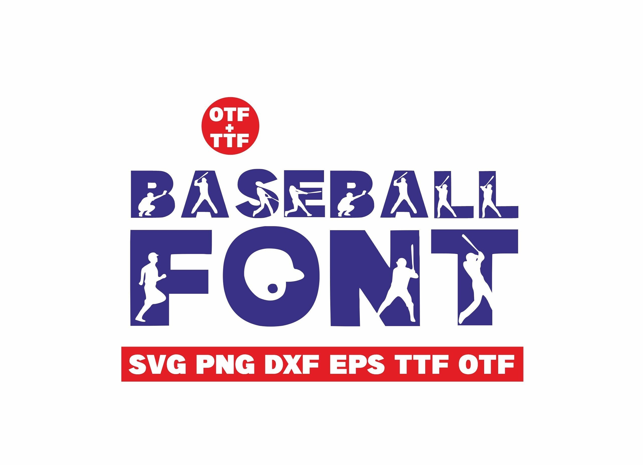 Fuente de béisbol svg, alfabeto de béisbol, fuente deportiva, fuente ...