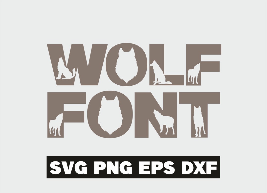 Wolf Svg, Wolf Font, Howling Wolf Silhouette - Etsy