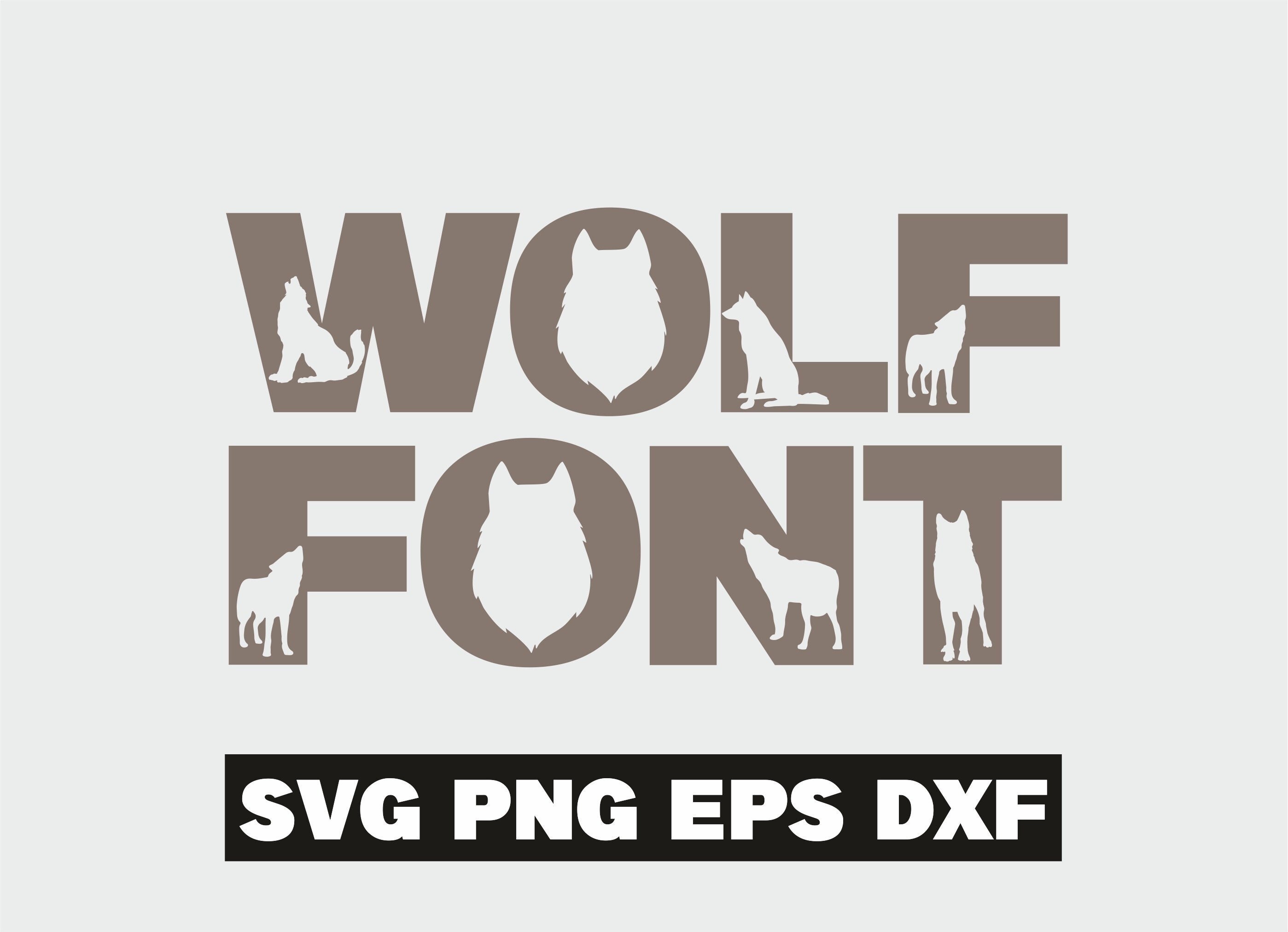 Wolf Svg Wolf Font Howling Wolf Silhouette - Etsy Australia