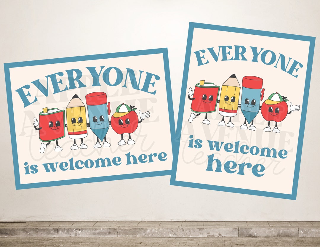Retro Classroom Posters Inclusive Classroom Decor Digital Download ...