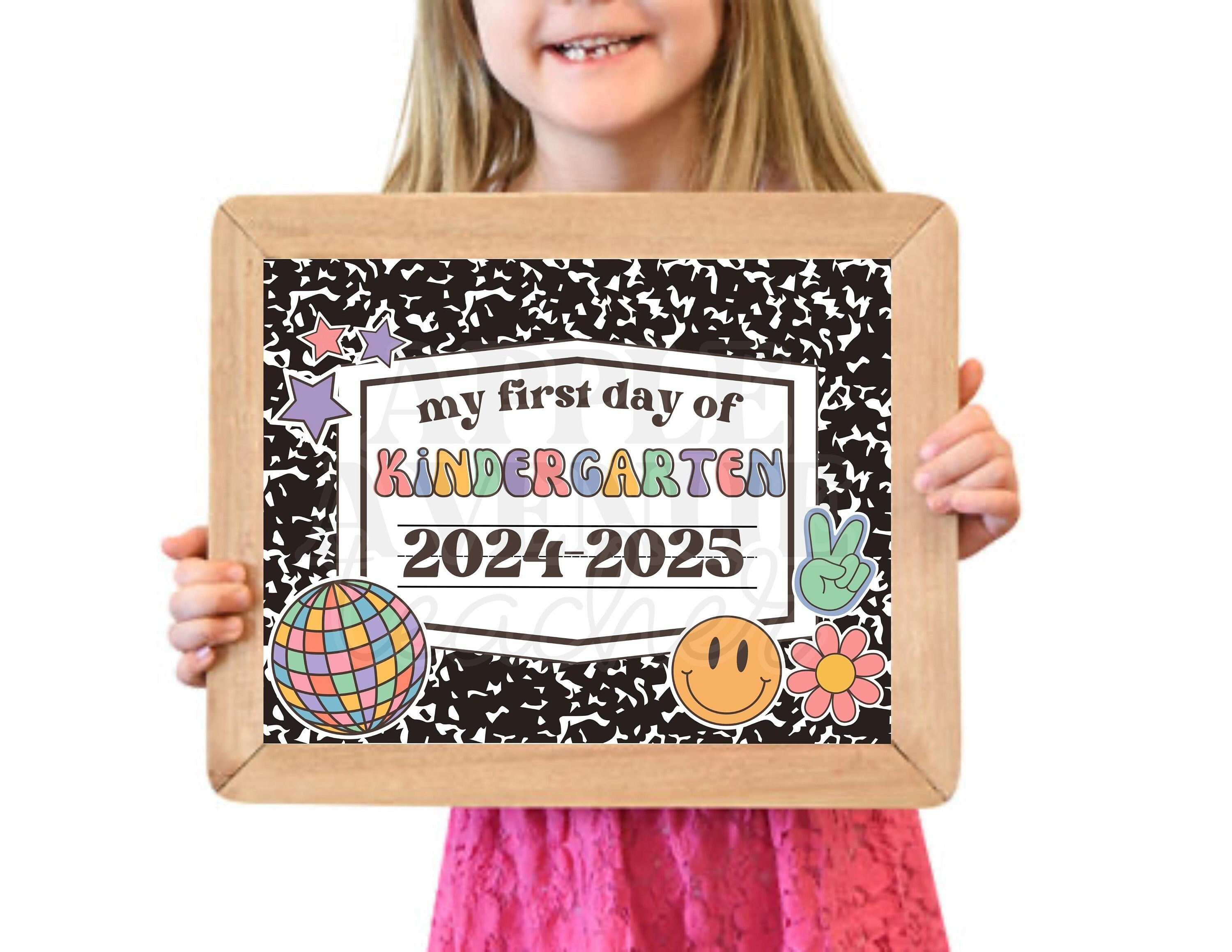 Kindergarten First Day of School Printable Back to School Photo Booth ...