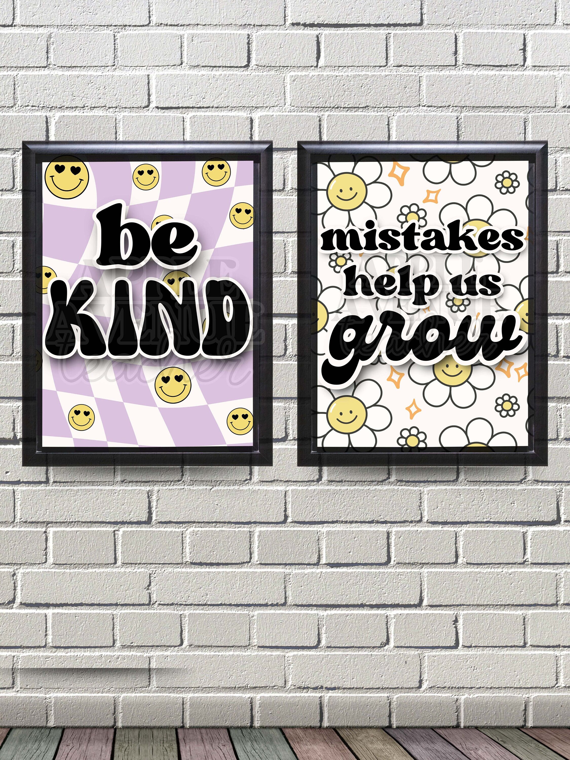 Retro Classroom Posters Smile Elementary Classroom Decor Posters Retro ...