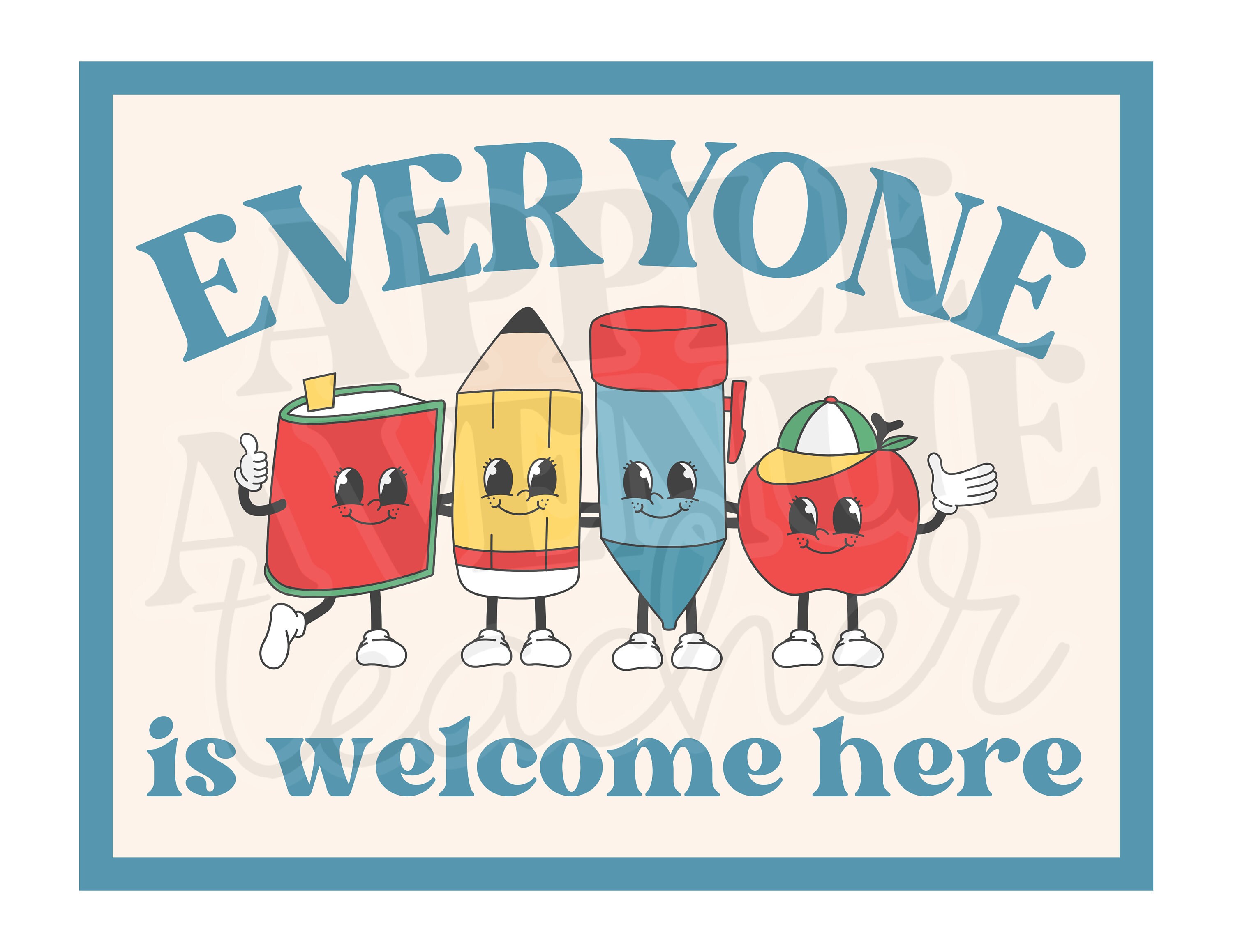 Retro Classroom Posters Inclusive Classroom Decor Digital Download ...