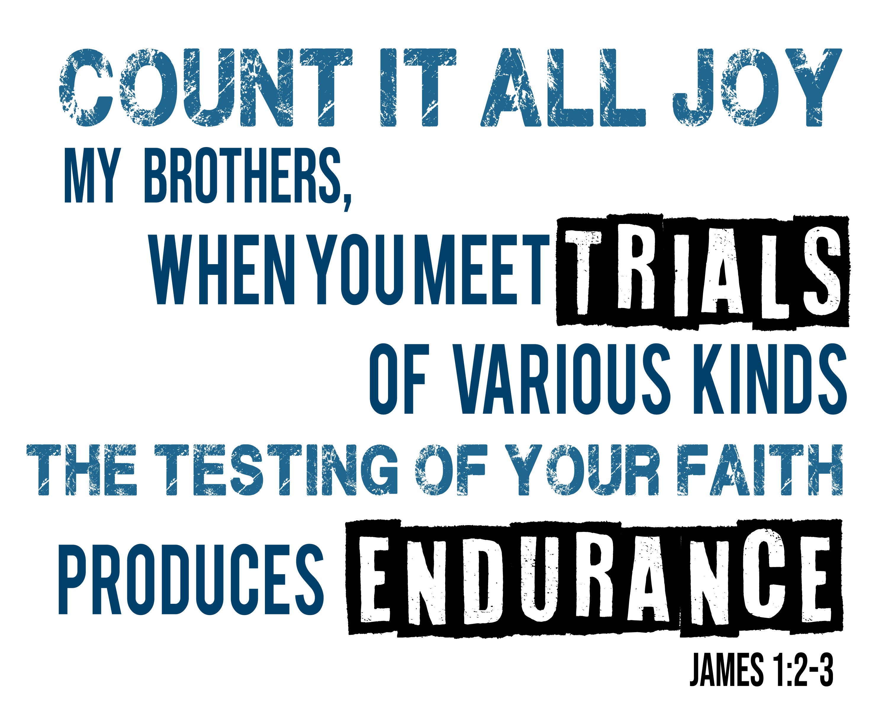 James 1:2-3 Bible Verse Printable Scripture Art INSTANT DOWNLOAD - Etsy