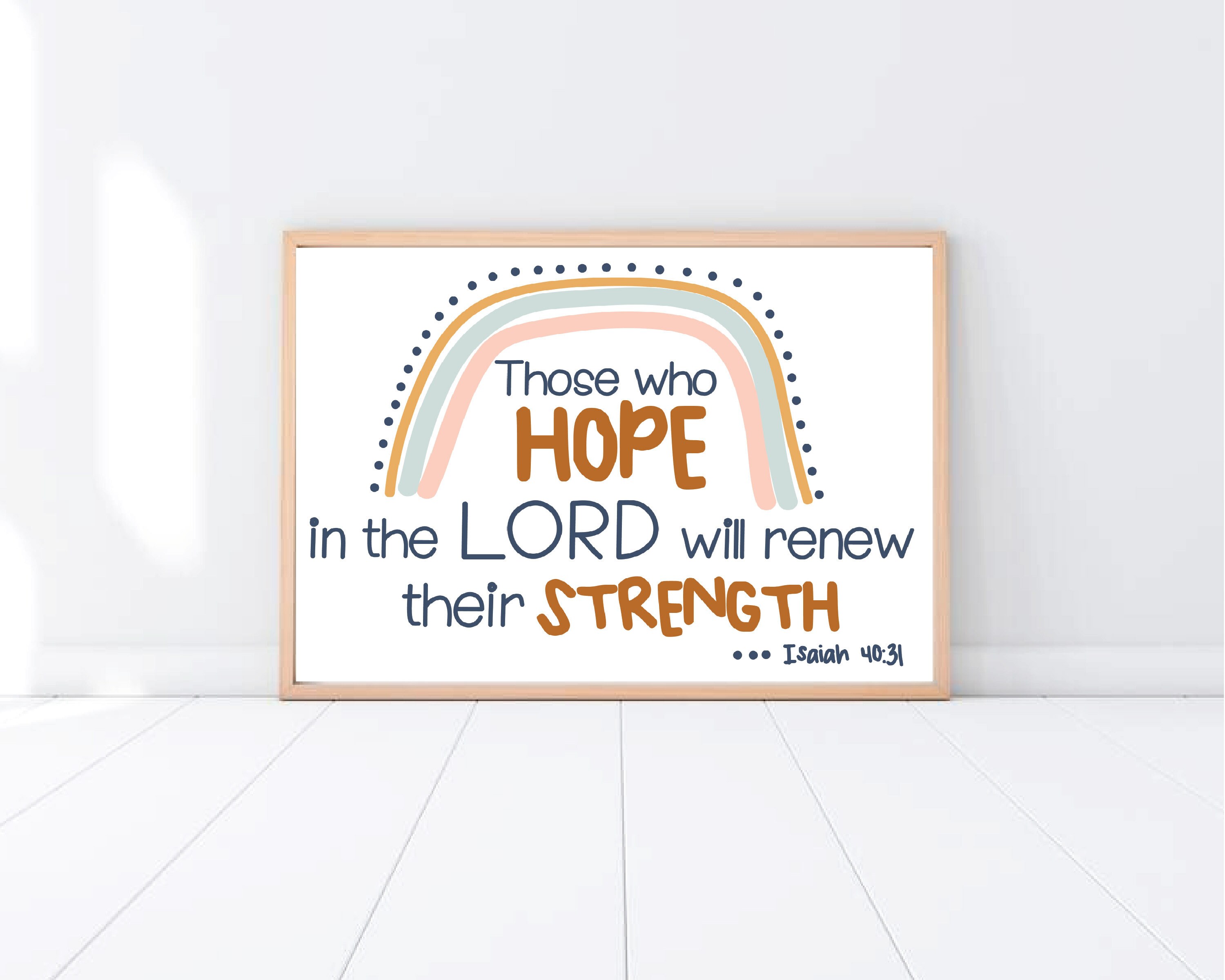 Isaiah 40:41 Bible Verse Printable Scripture Art INSTANT DOWNLOAD - Etsy