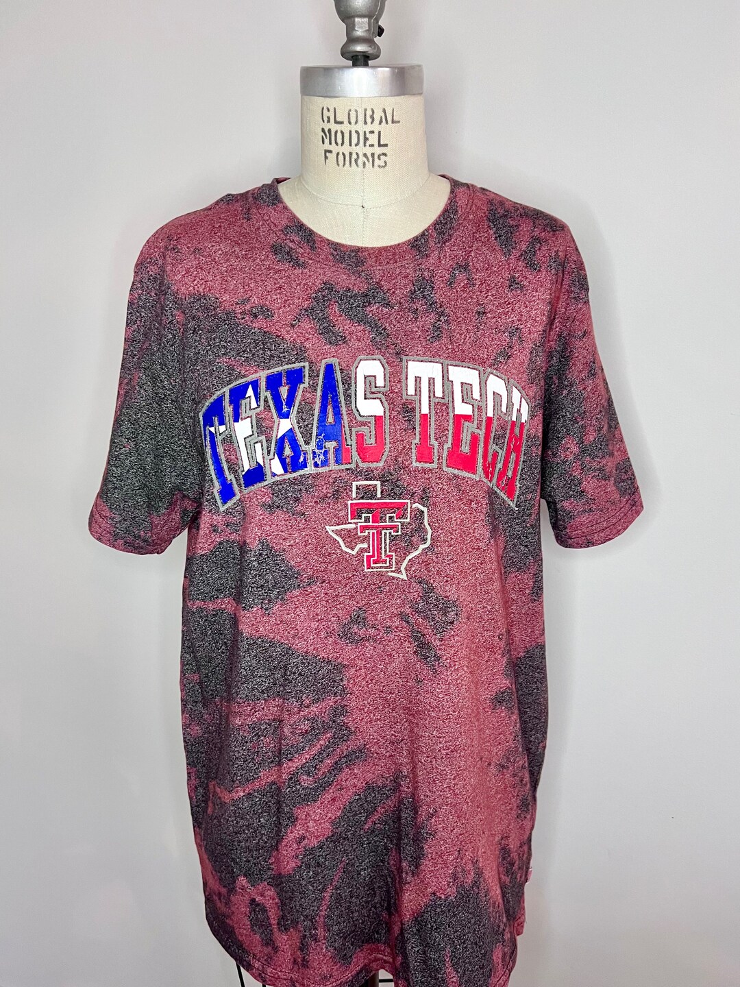 Upcycled Texas Tech TeeVintage StyleCollege ApparelStudent ...