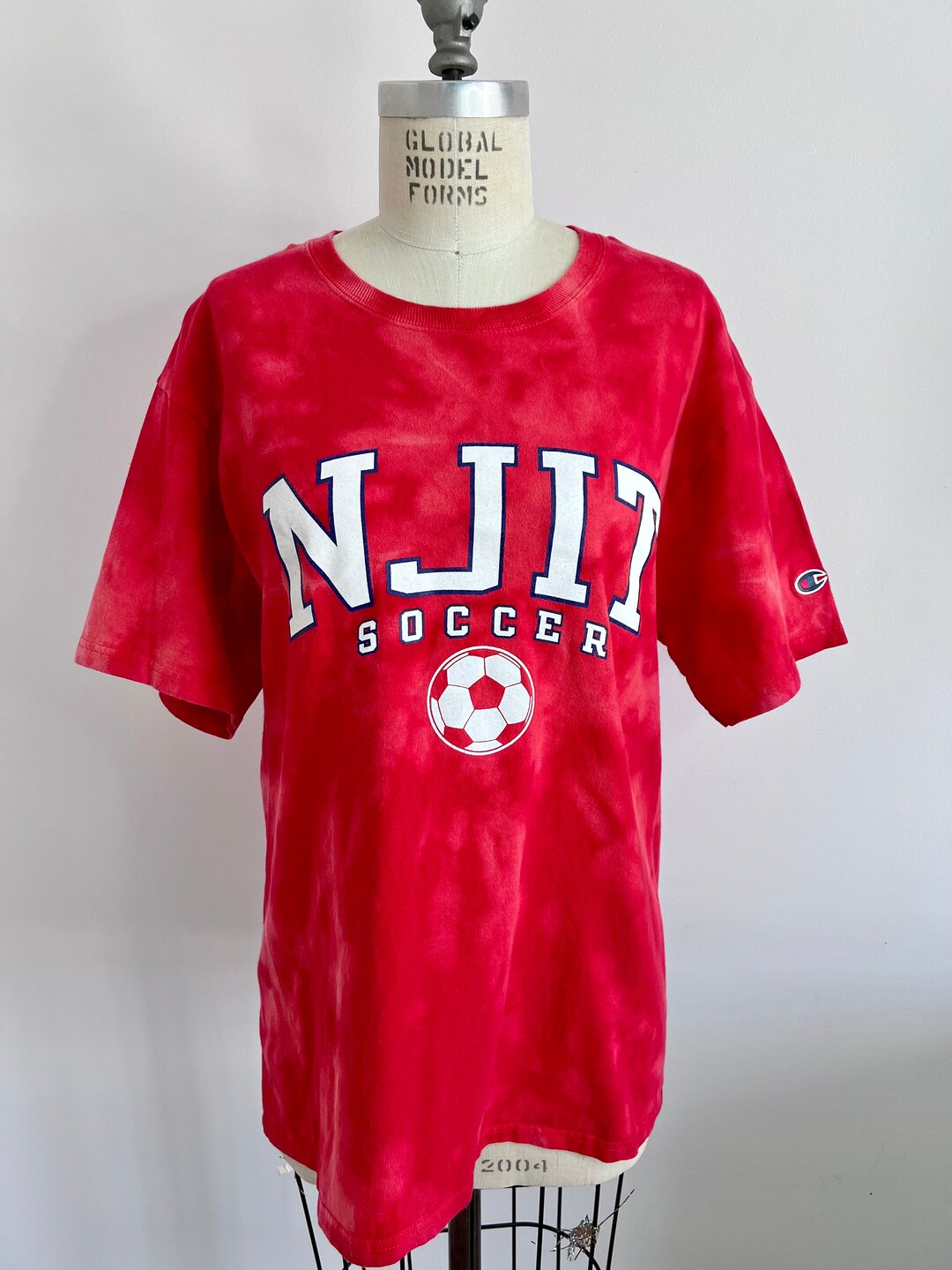 Vintage Bleach Dyed Tee, NJIT, College Shirt, University Shirt ...