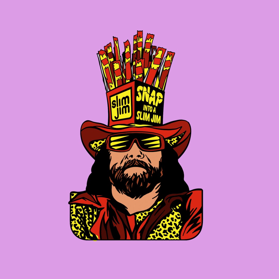 Slim Jim Macho Man Randy Savage Enamel Pin - Etsy