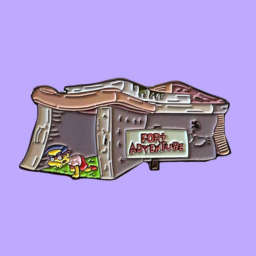 The Simpsons Fort Adventure 1.75" Enamel Pin - Etsy
