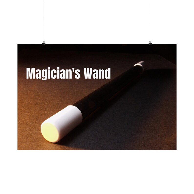 Magician Poster Enchanting Magic Wand Art Print for Kids Room Decor ...