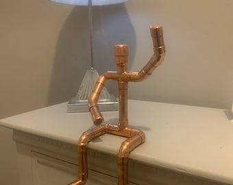 Copper pipe art | Etsy