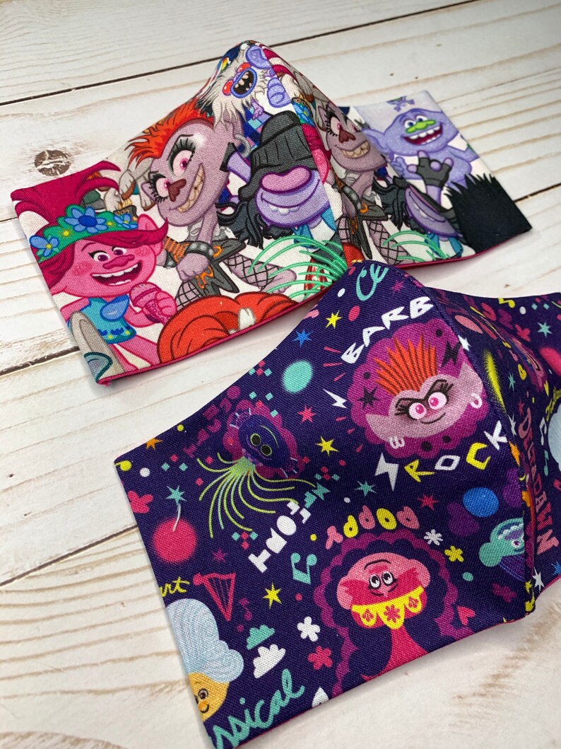 Troll Mask Trolls Face Mask Queen Barb face mask Kids | Etsy