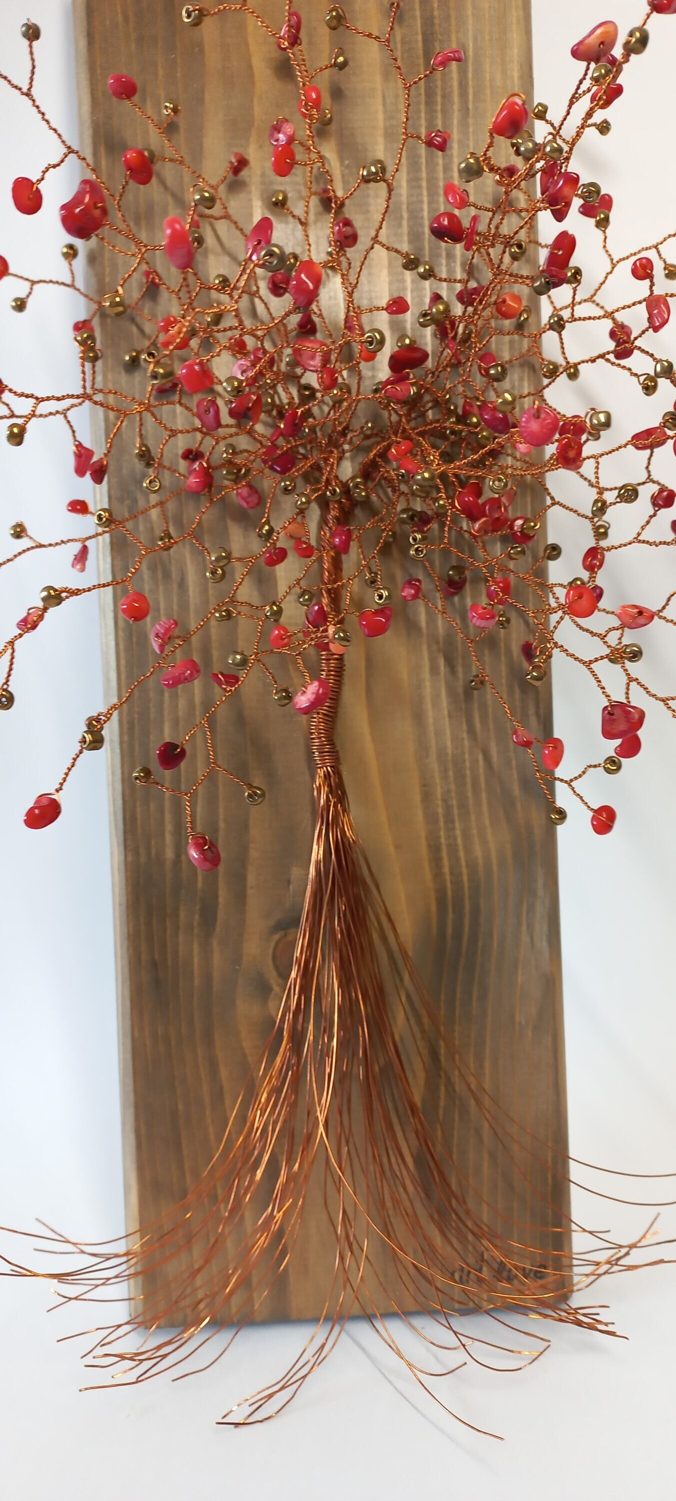 Wire Sculpture, Wire Tree, Wall Decoration,wall Hanging, Copper Wire ...