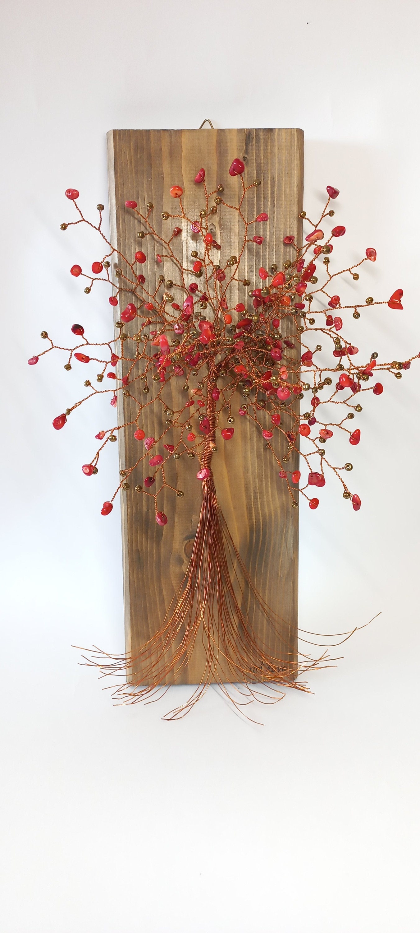 Wire Sculpture, Wire Tree, Wall Decoration,wall Hanging, Copper Wire ...