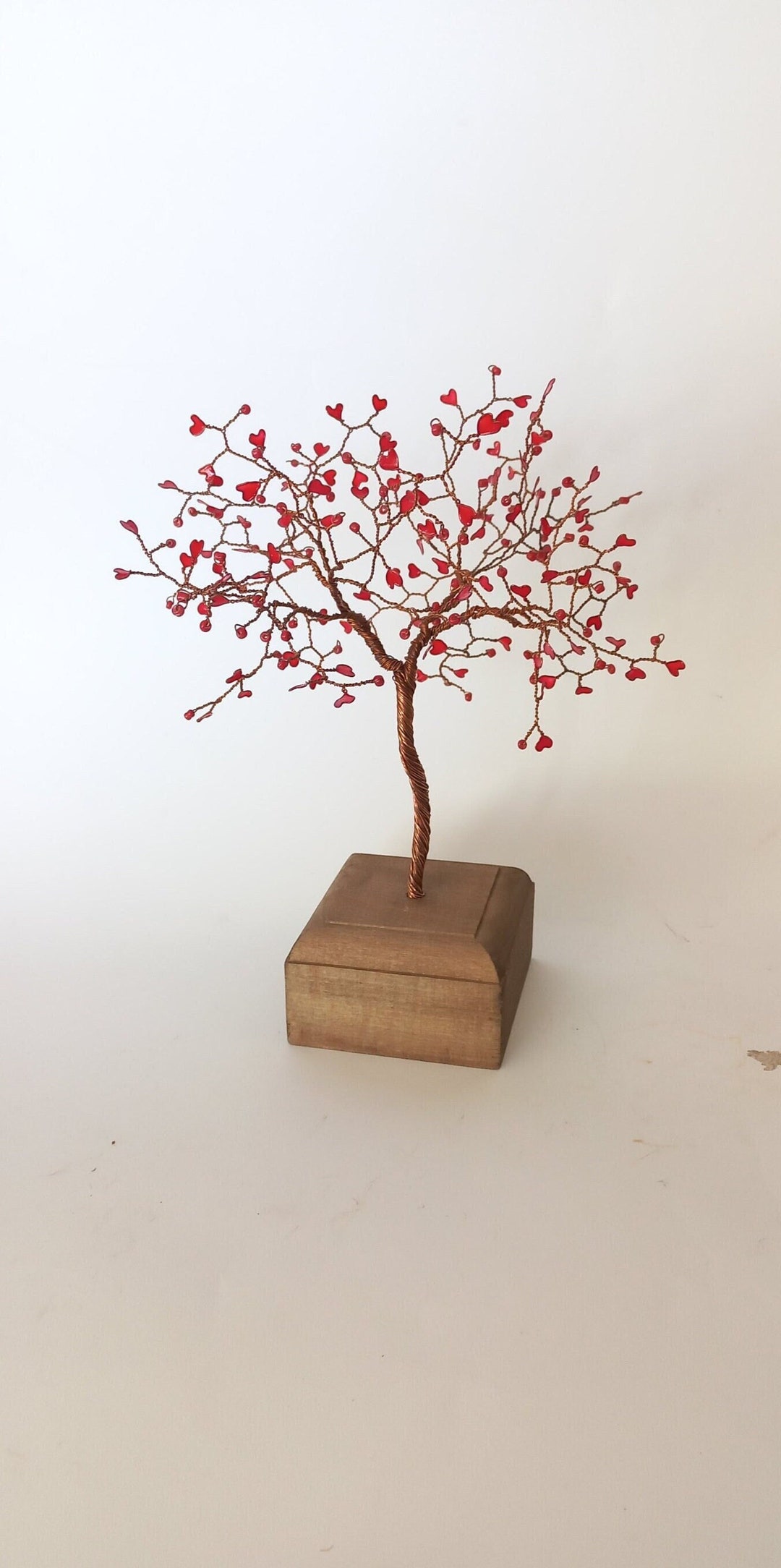 Tree of Love Sculpture,unique Tree Sculpture,copper Wire,wire Sculpture ...