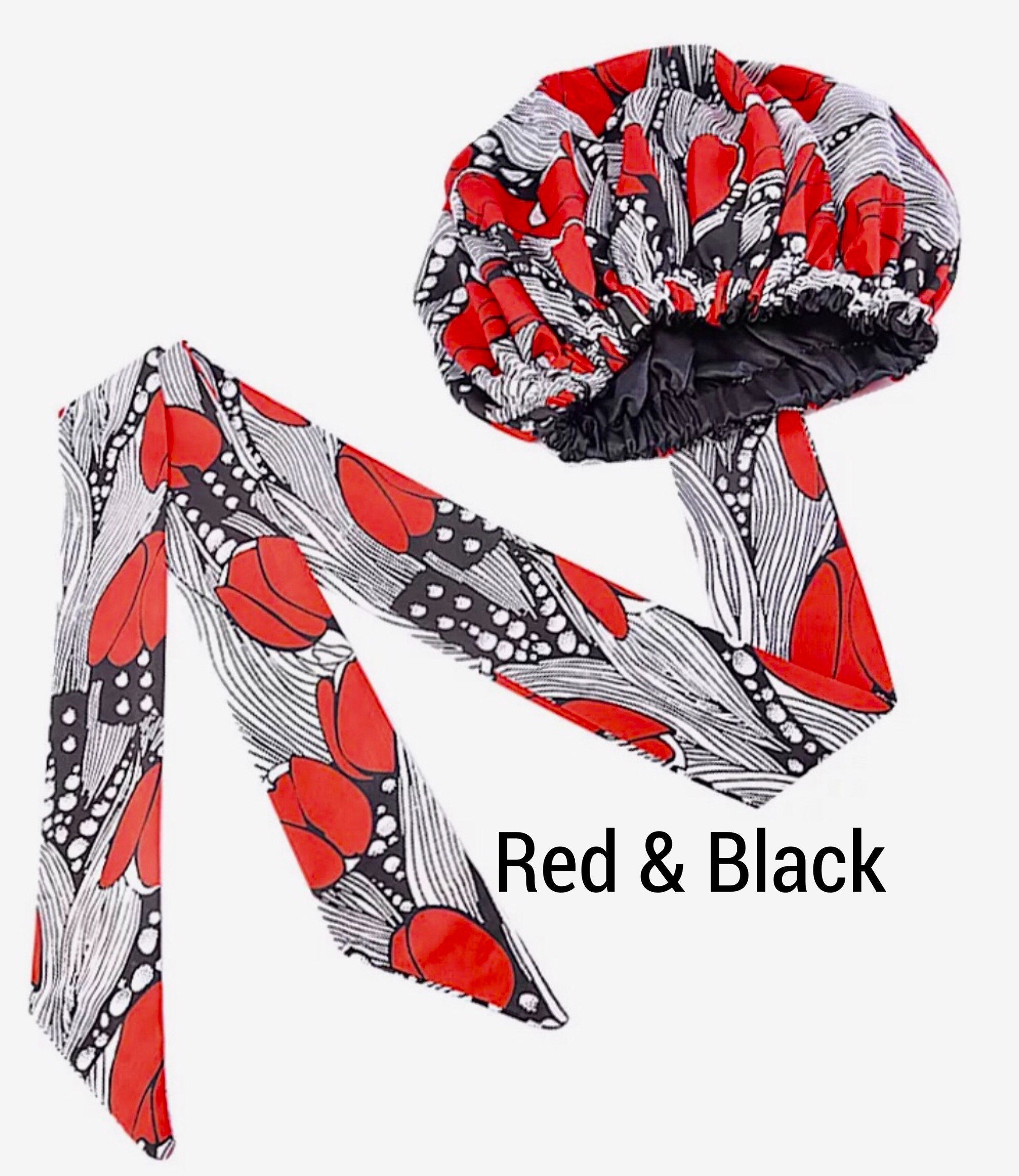 Headwrap Satin Head wrap Satin lined bonnet protective | Etsy