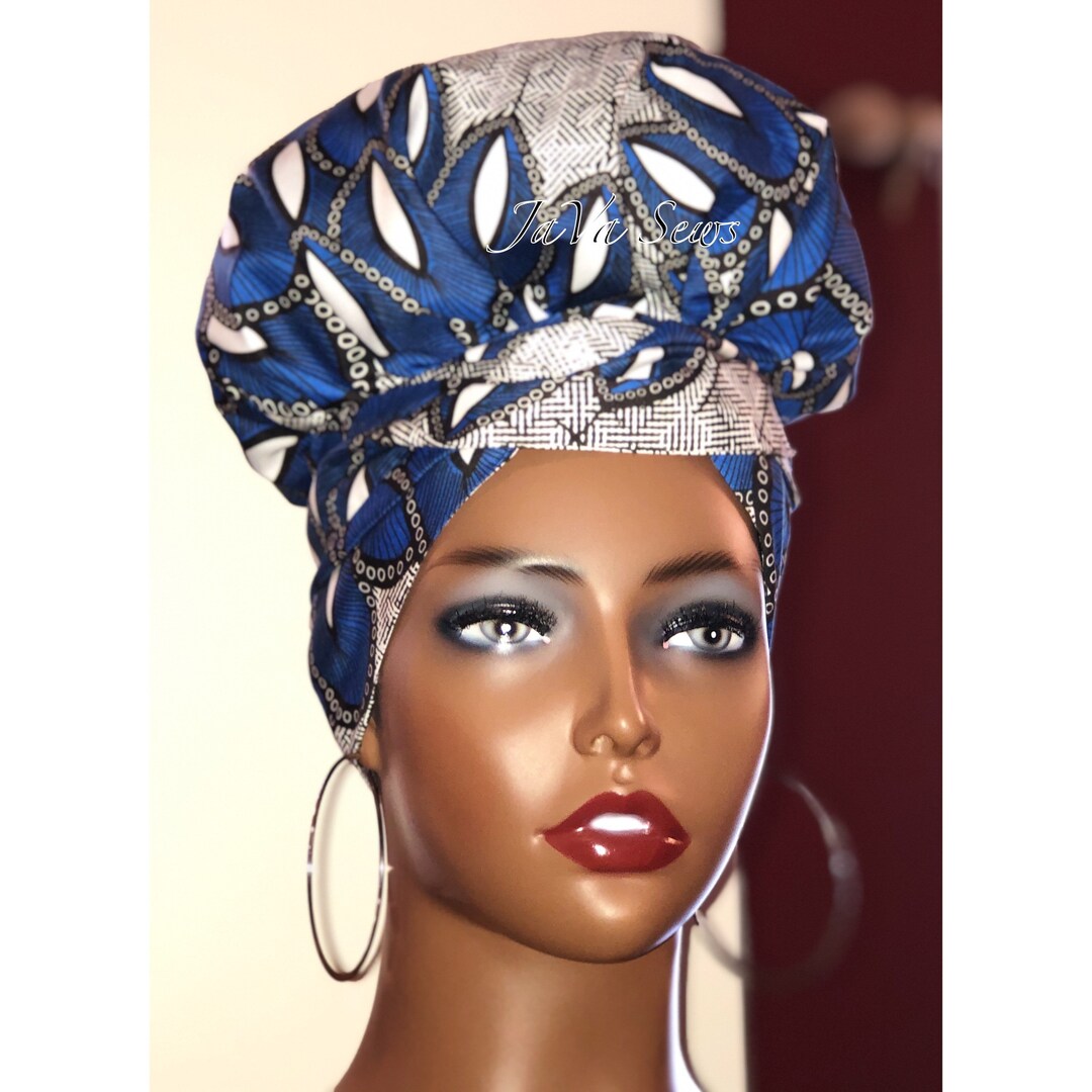 Satin Lined Bonnet Head Wrap for Women African Print Satin - Etsy Canada