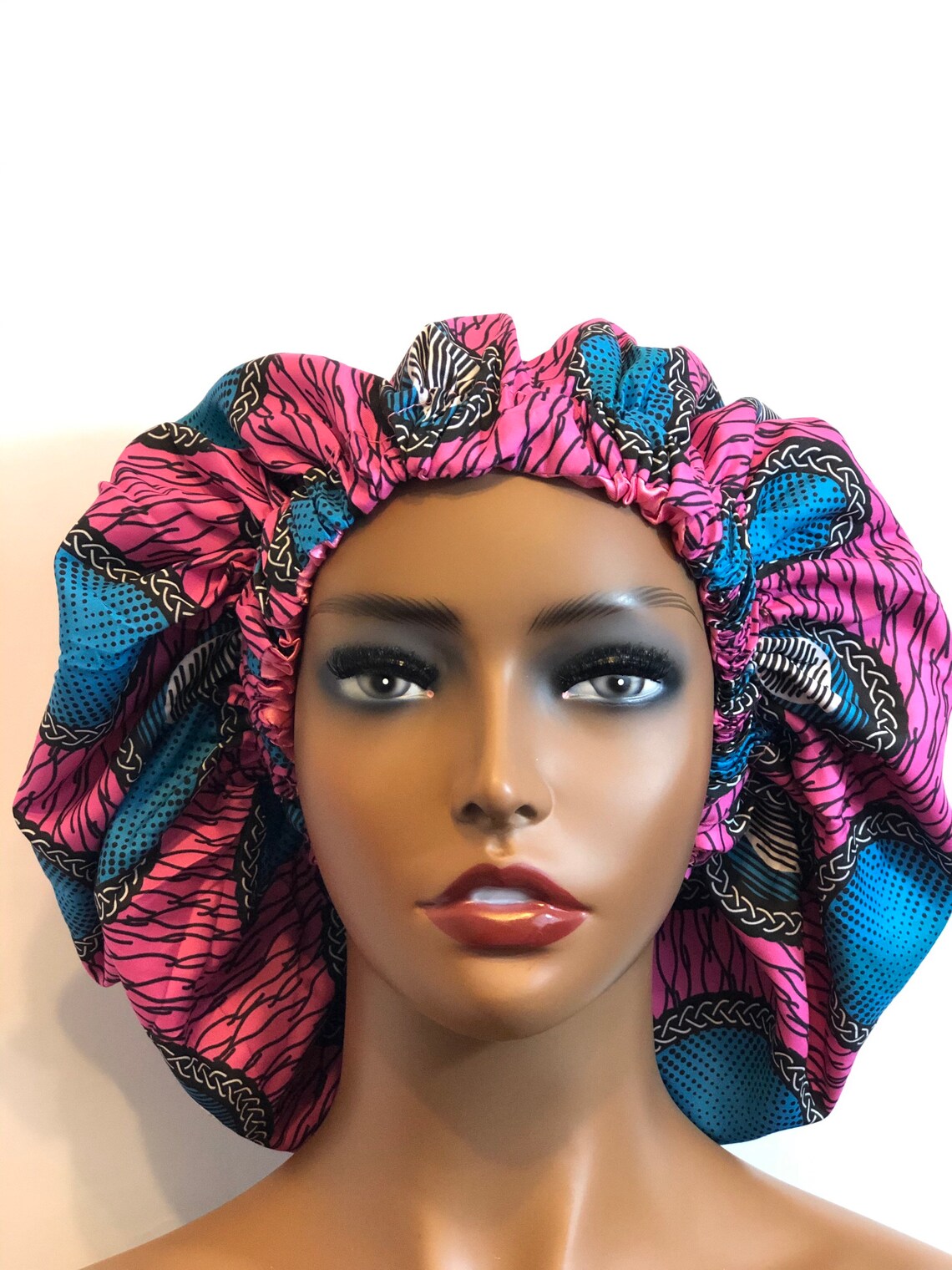 Value Satin-lined Bonnet African Print Bonnet Satin Bonnet | Etsy