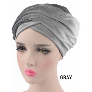Value Velvet Head Wrap, Pre-sewn Turban, Pre-tied Head Wrap, Boho Head ...