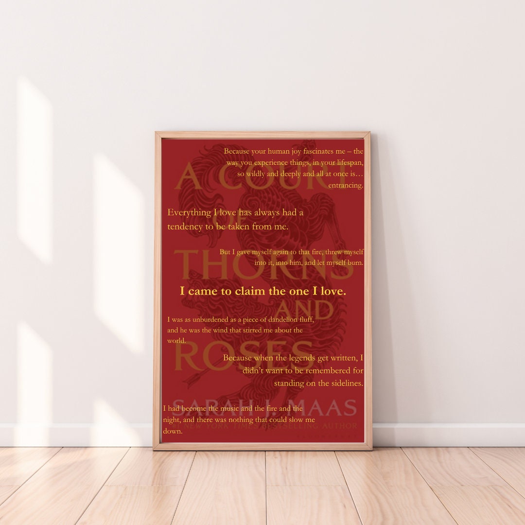 ACOTAR Poster, Bookish Digital Print - Etsy