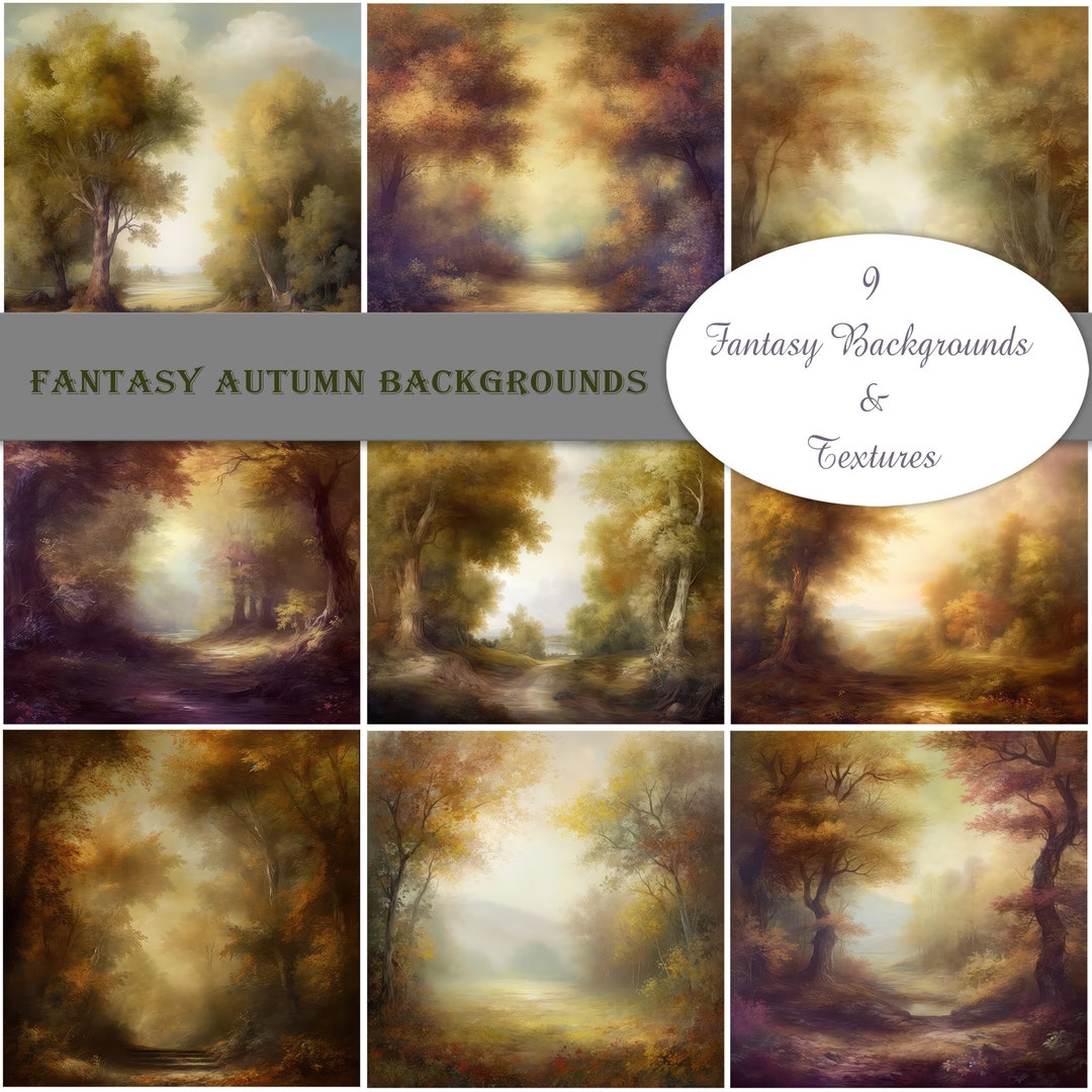 Autumn Background/fall Photo Backgrounds/faerie Backdrops/enchanted ...