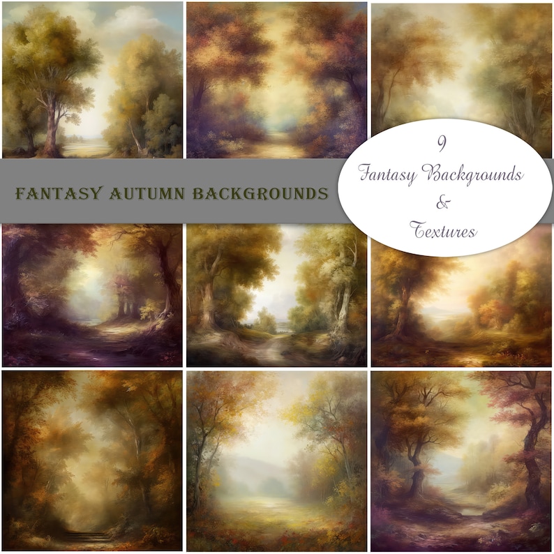 Autumn Background/fall Photo Backgrounds/faerie Backdrops/enchanted ...