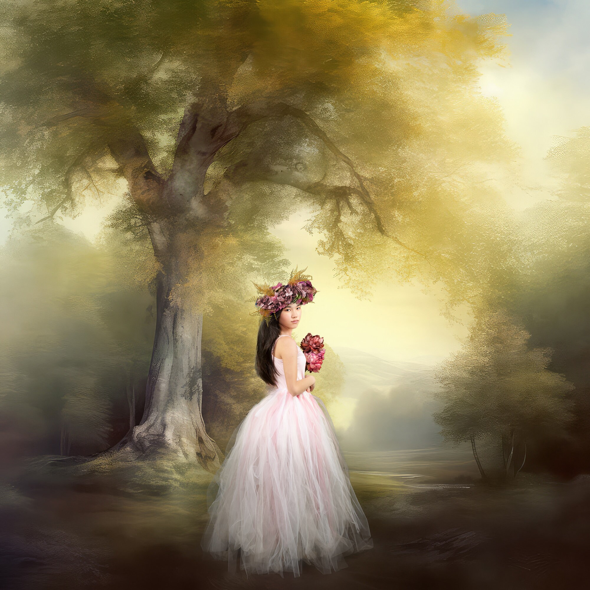 Enchanted Summer Backgrounds/ Magical Summer Forest/ Fairytale ...