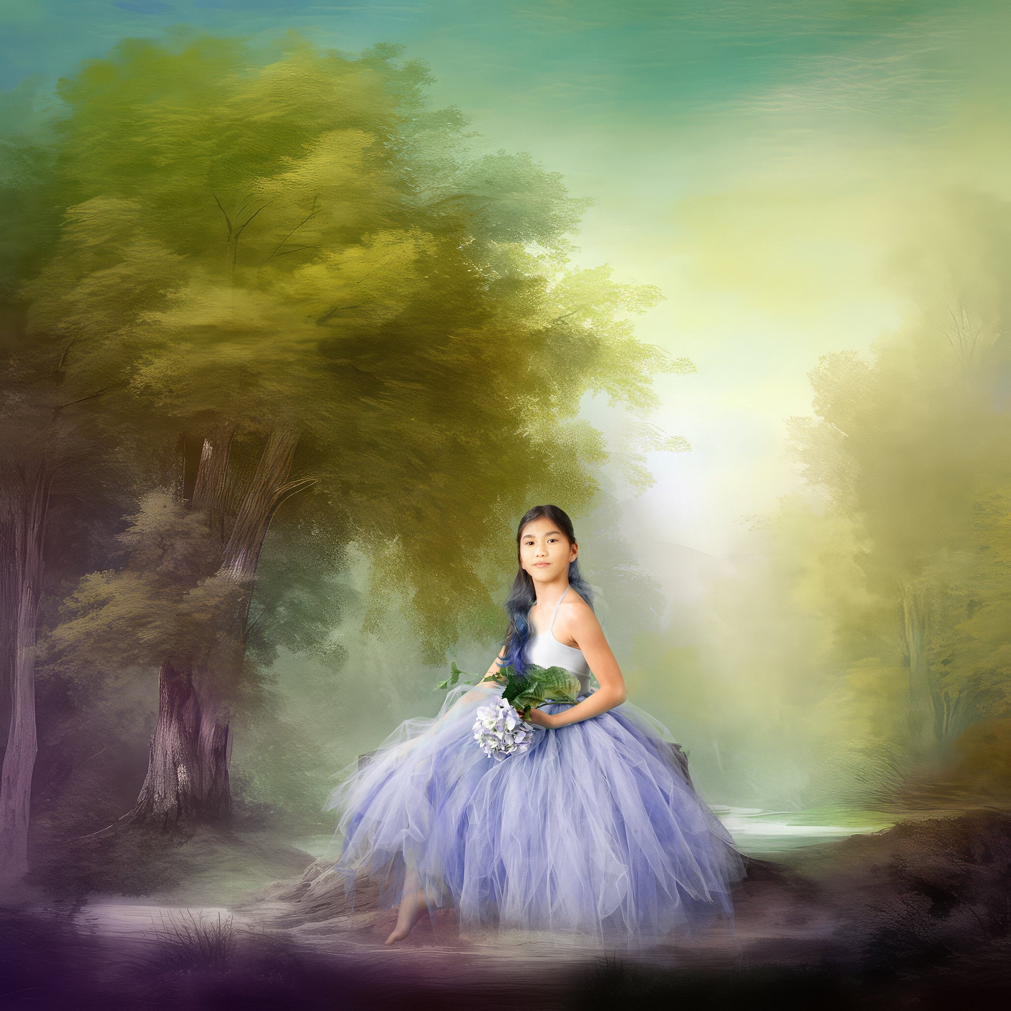 Enchanted Summer Backgrounds/ Magical Summer Forest/ Fairytale ...