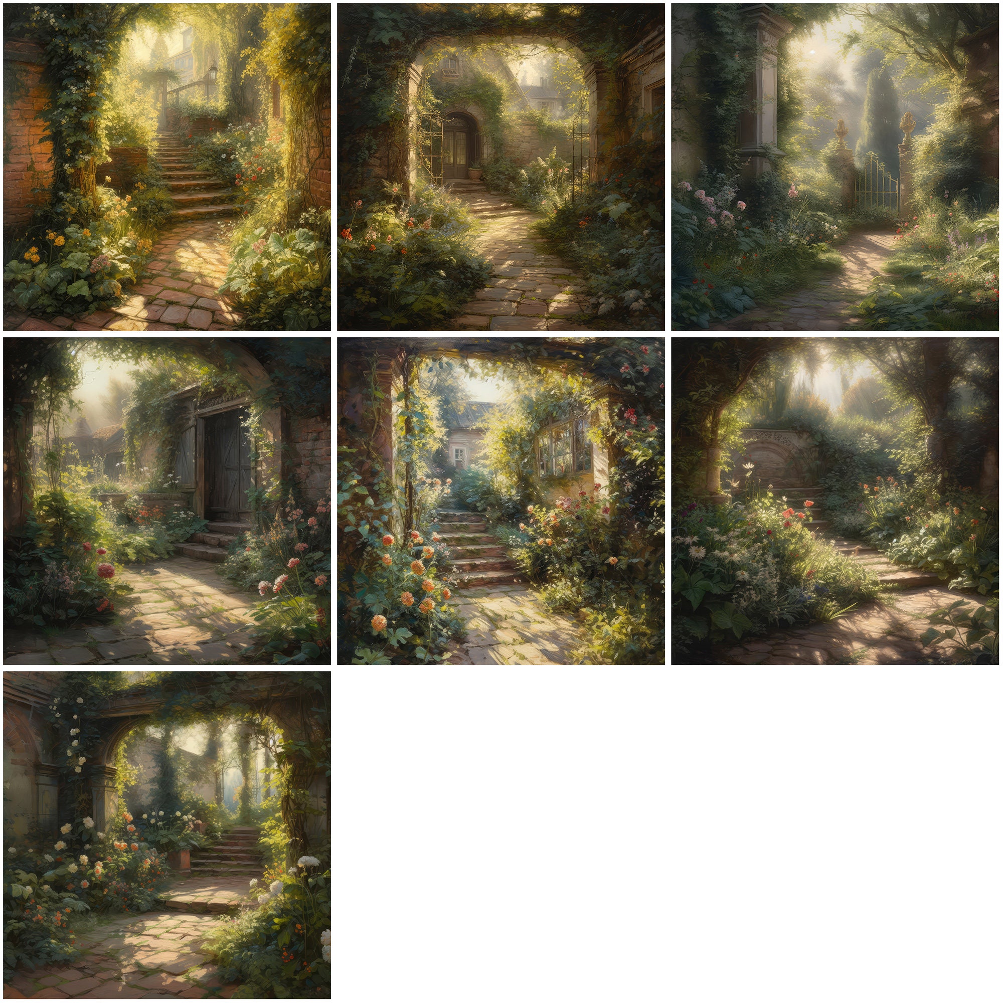 Secret Garden Backgrounds, Floral Garden Backdrops, Princess Background ...