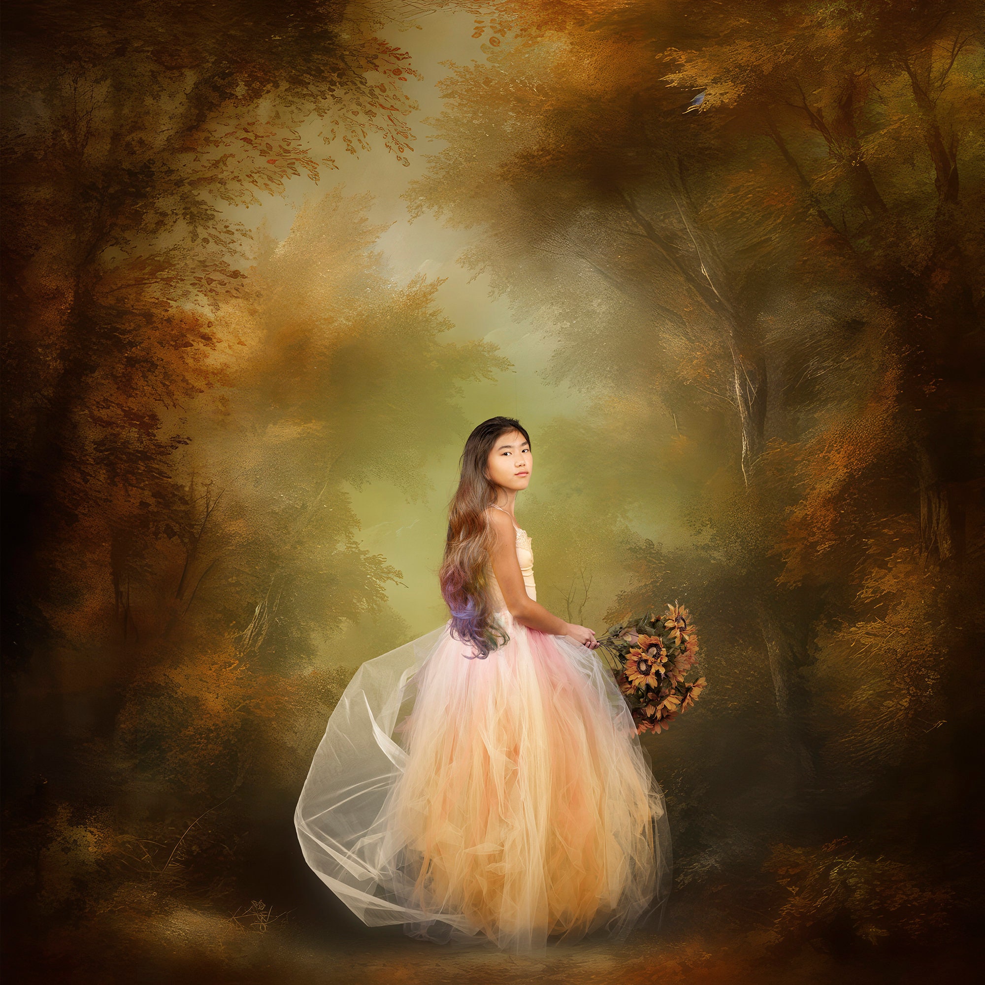 Autumn Background/fall Photo Backgrounds/faerie Backdrops/enchanted ...