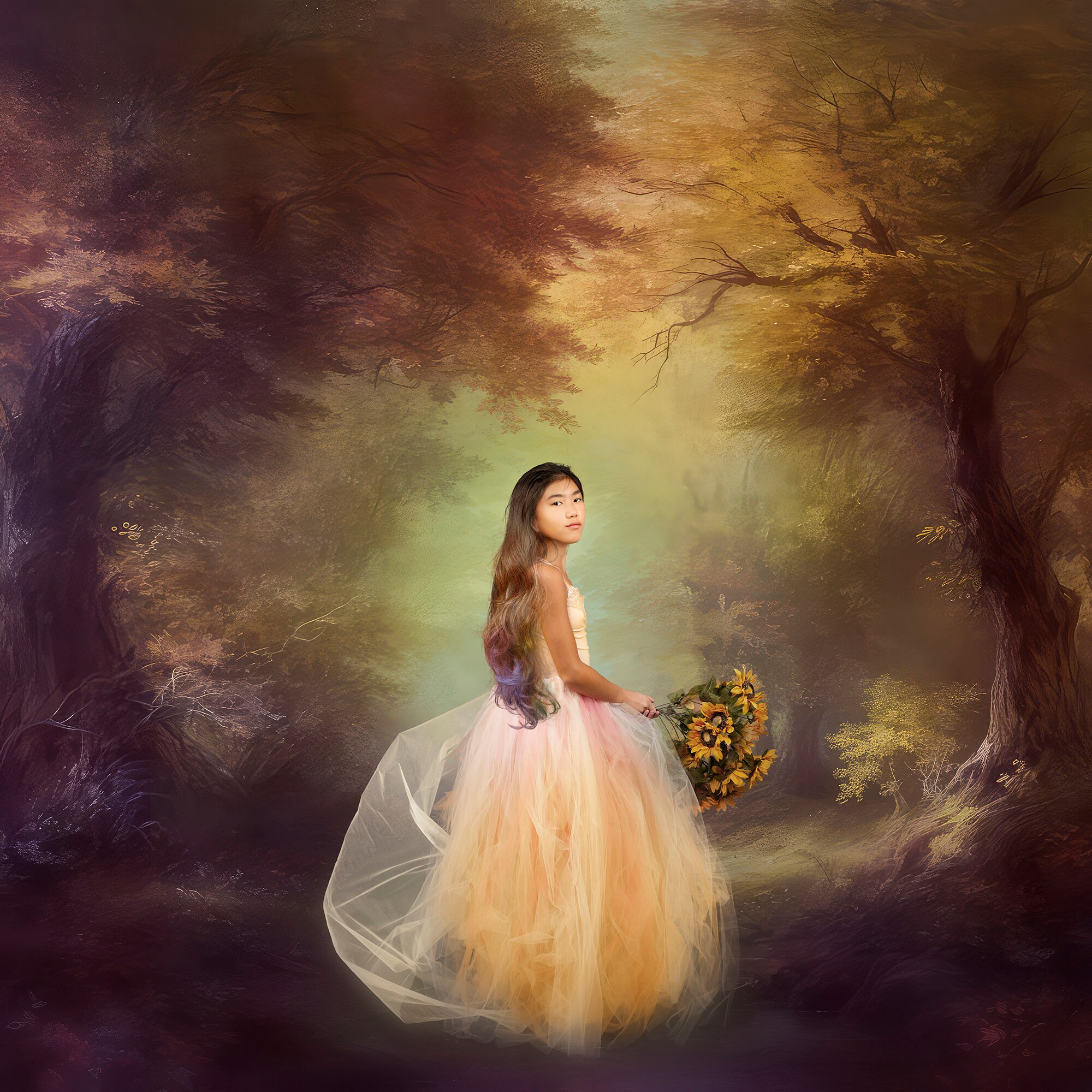 Autumn Background/fall Photo Backgrounds/faerie Backdrops/enchanted ...