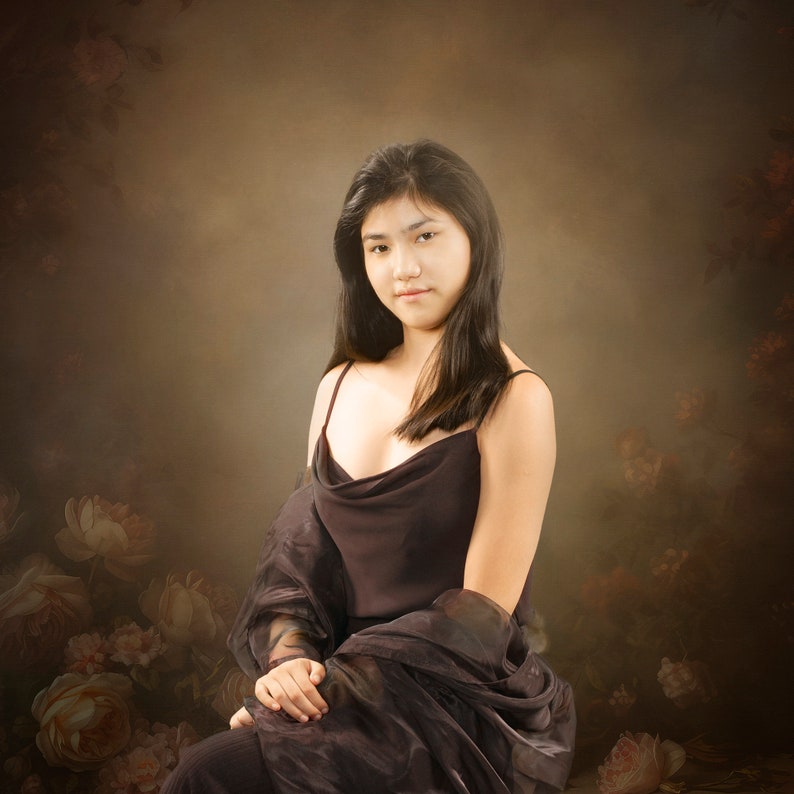 Old Master Floral Backdrops/old Master Backdrops/backgrounds/digital ...