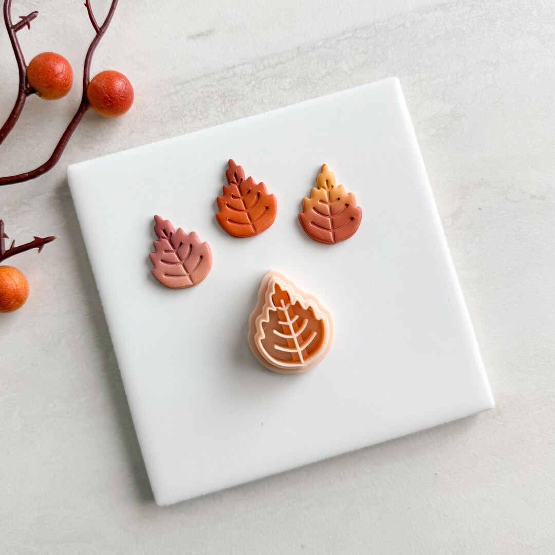 2025 Autumn Leaf | Cozy Fall Embossed Polymer Clay Tools for Autumn ...