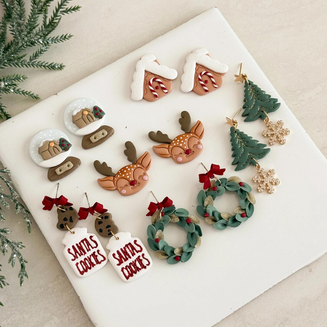 2025 Christmas Ralph Lauren Inspired Set of 6 | Festive Polymer Clay ...