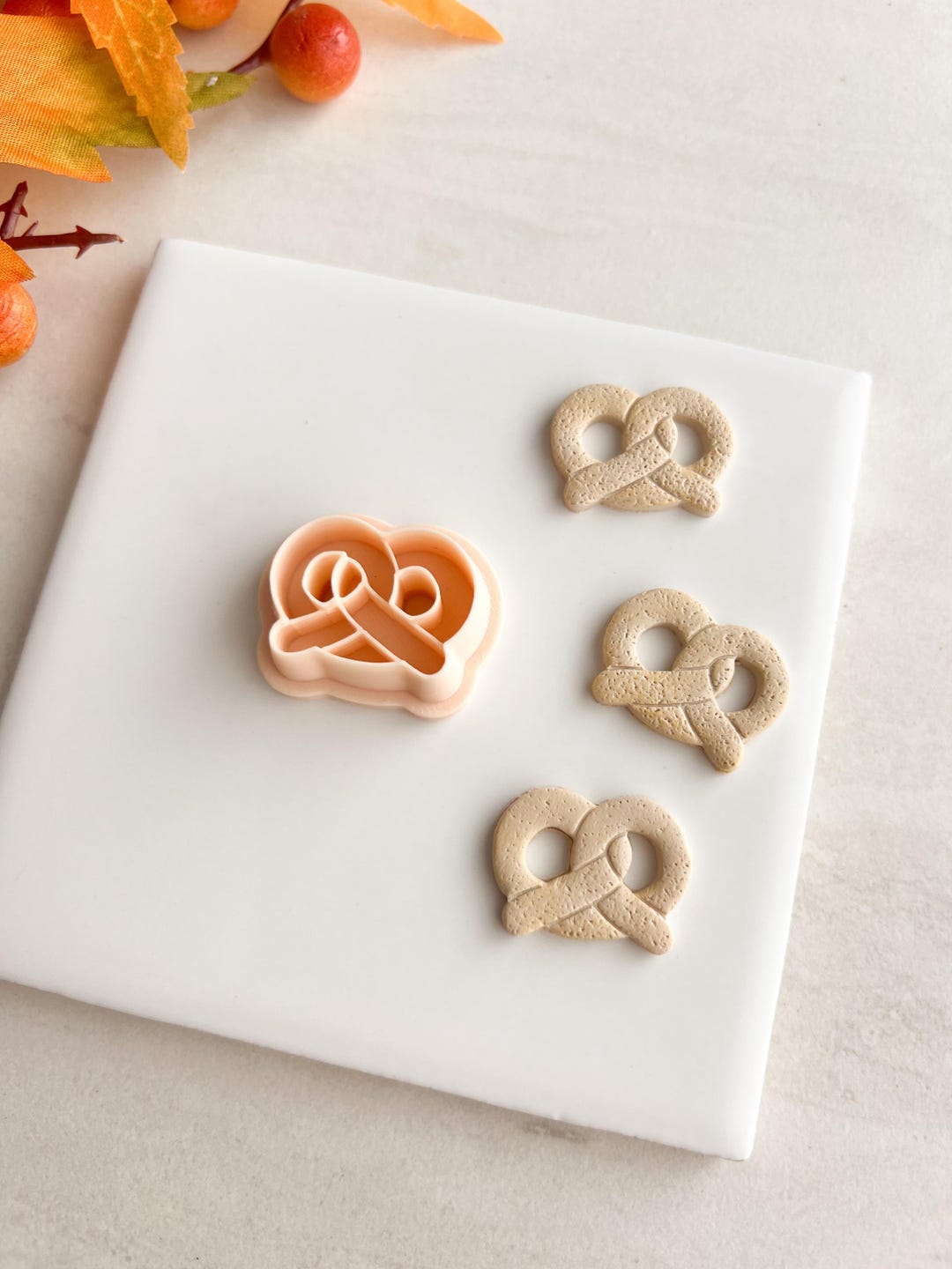 Pretzel Clay Cutter | Soft Pretzel Polymer Clay Cutter for Fall ...