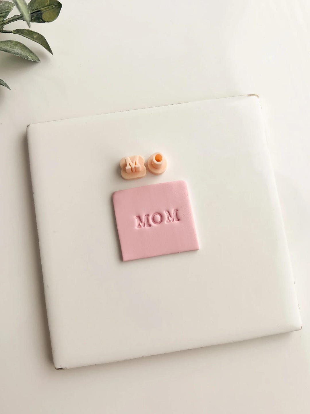 Mom Letter Type Stamps Clay Stamps | Custom Mom Letter Polymer Clay ...