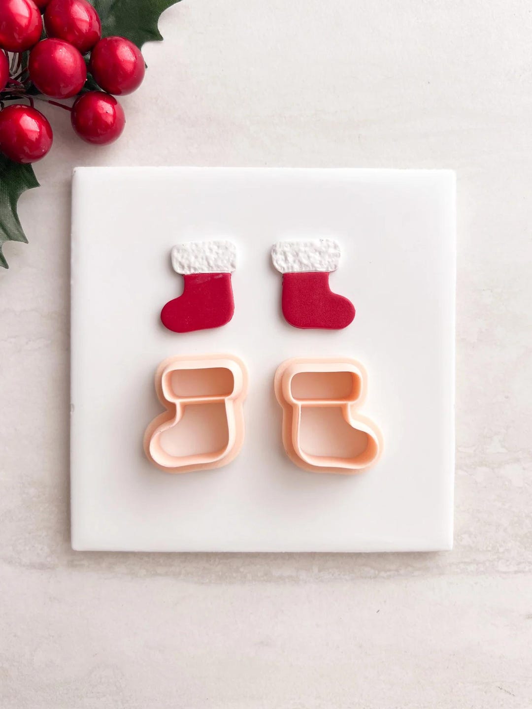 Christmas Stocking No. 3 Clay Cutter | Polymer Clay Cutter for DIY ...
