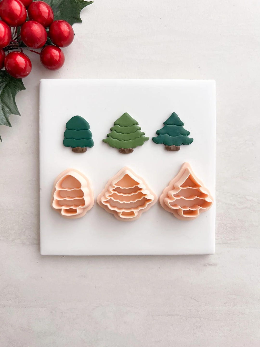 Christmas Tree Trio No. 4 Clay Cutters | Polymer Clay Cutters for DIY ...