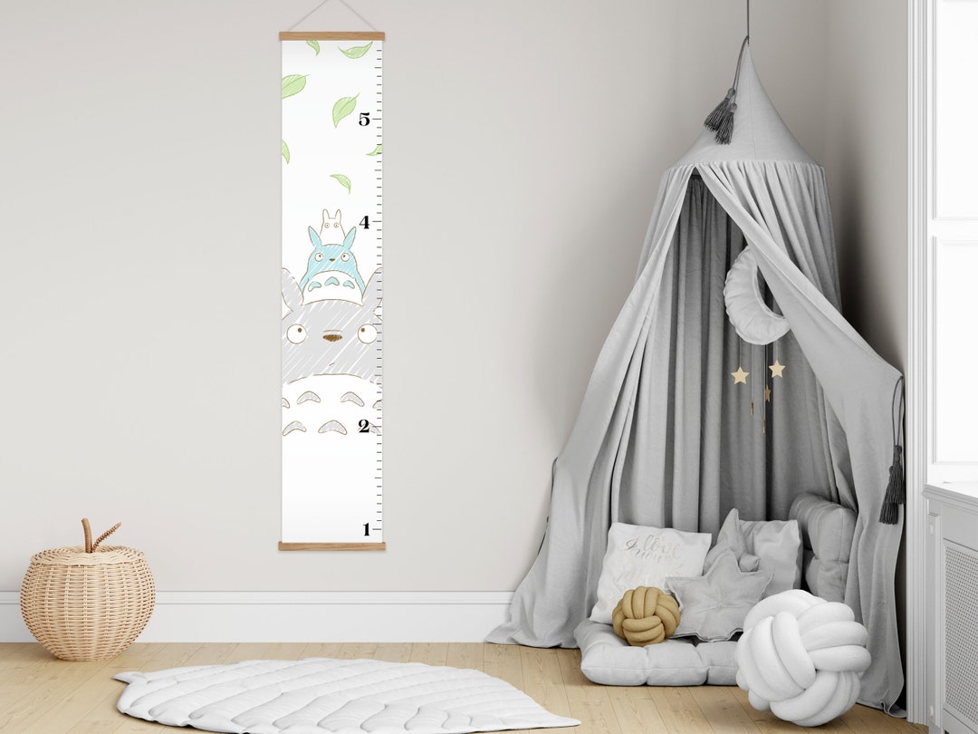Totoro Height Chart Inches / Feet in / Ft Customizable Totoro Growth ...