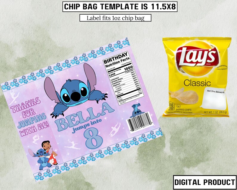 Stitch Birthday | Birthday Bundle | Party Favor | Gymnastics Party ...