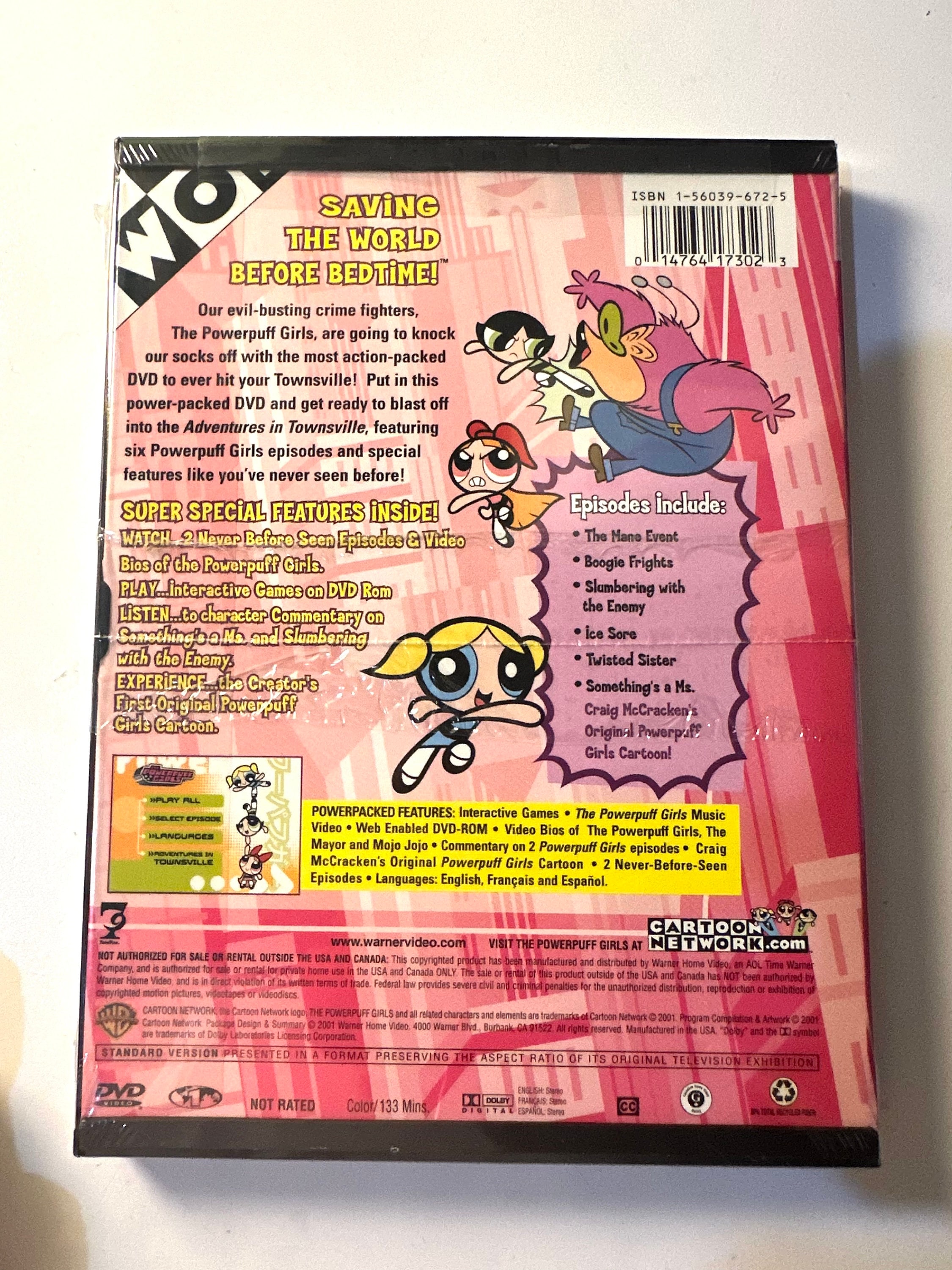SEALED the Powerpuff Girls the Mane Event DVD Cartoon Network 2001 - Etsy