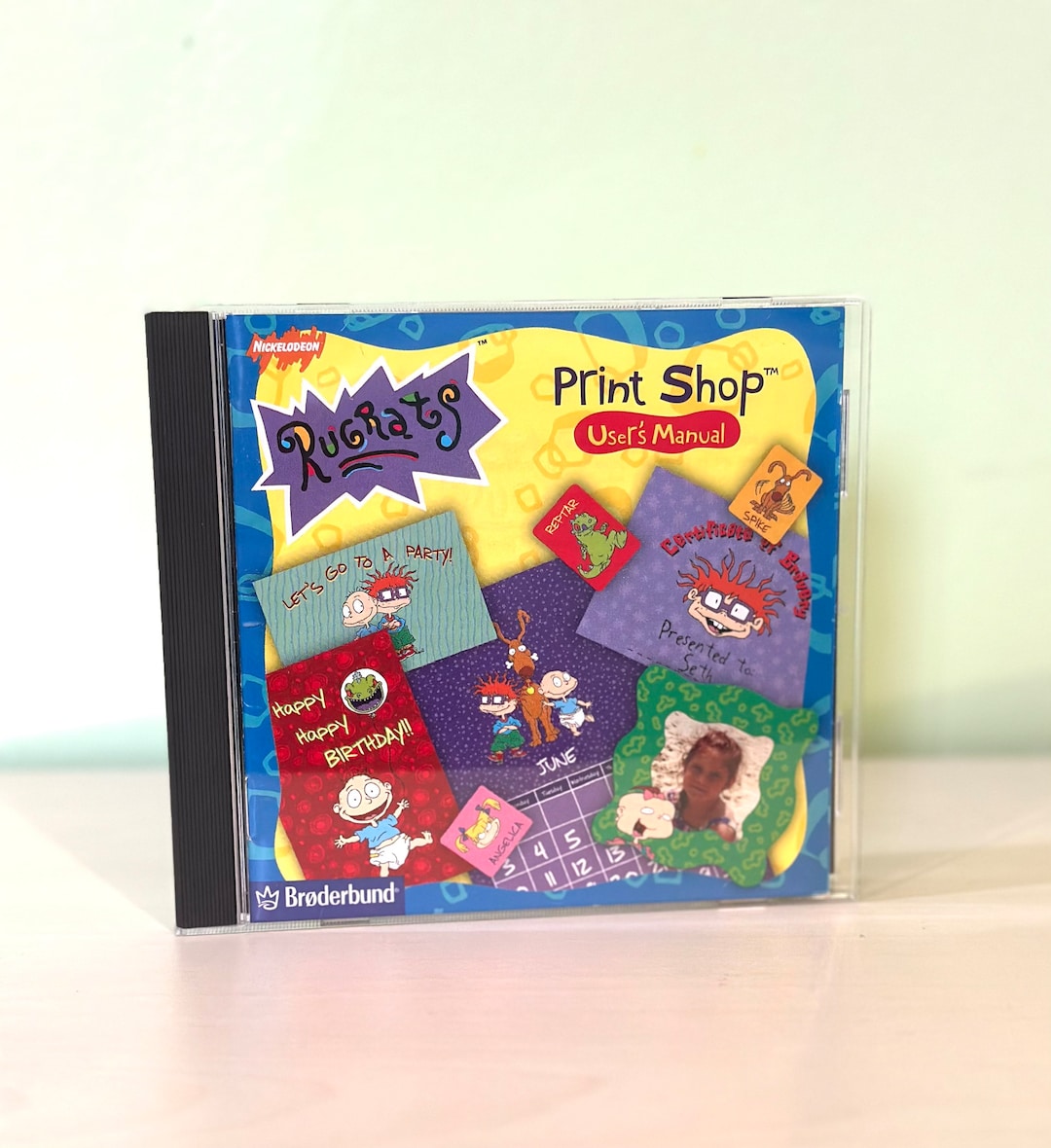 Rugrats Print Shop PC CD-ROM Windows 95 98 Vintage Computer Software ...