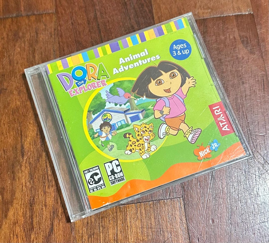 Vintage-dora the Explorer: Animal Adventures PC 2003 Windows /98/95 Me ...