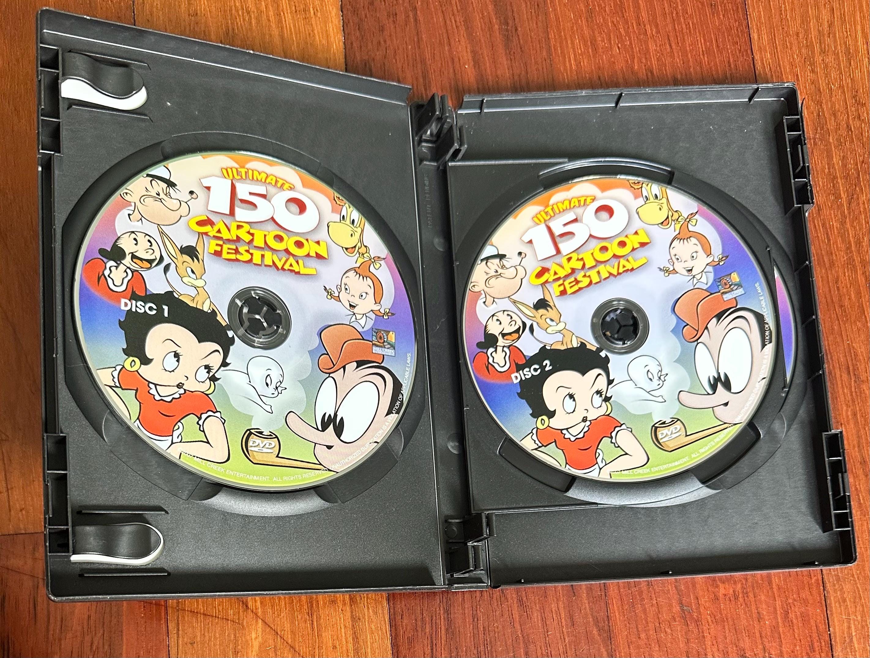 Ultimate 150 Cartoon Festival (DVD, 3-disc Set). - Etsy